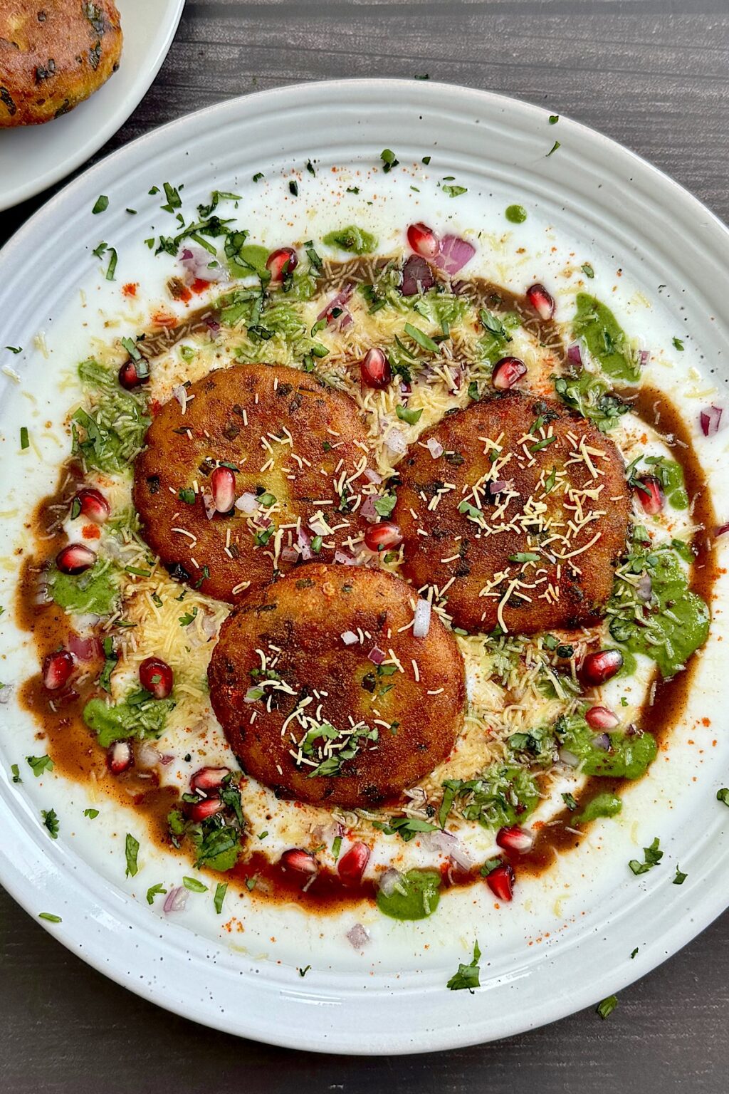 Aloo Tikki Chaat - Cook With Di